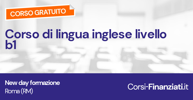 Corso di lingua inglese livello B1