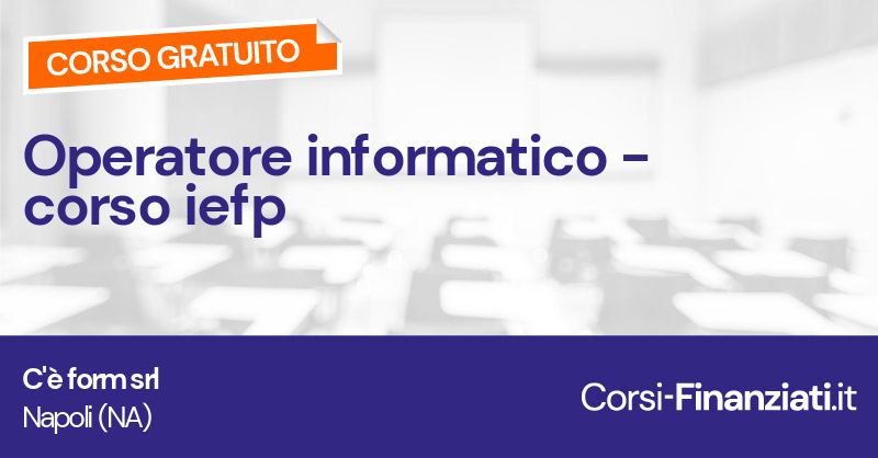 Operatore informatico - Corso IeFP